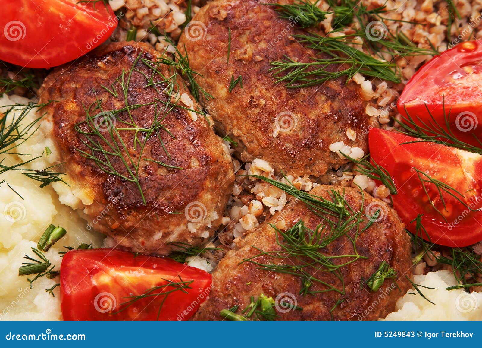 Meat cutlets stock image. Image of chop, gourmet, restaurant - 5249843