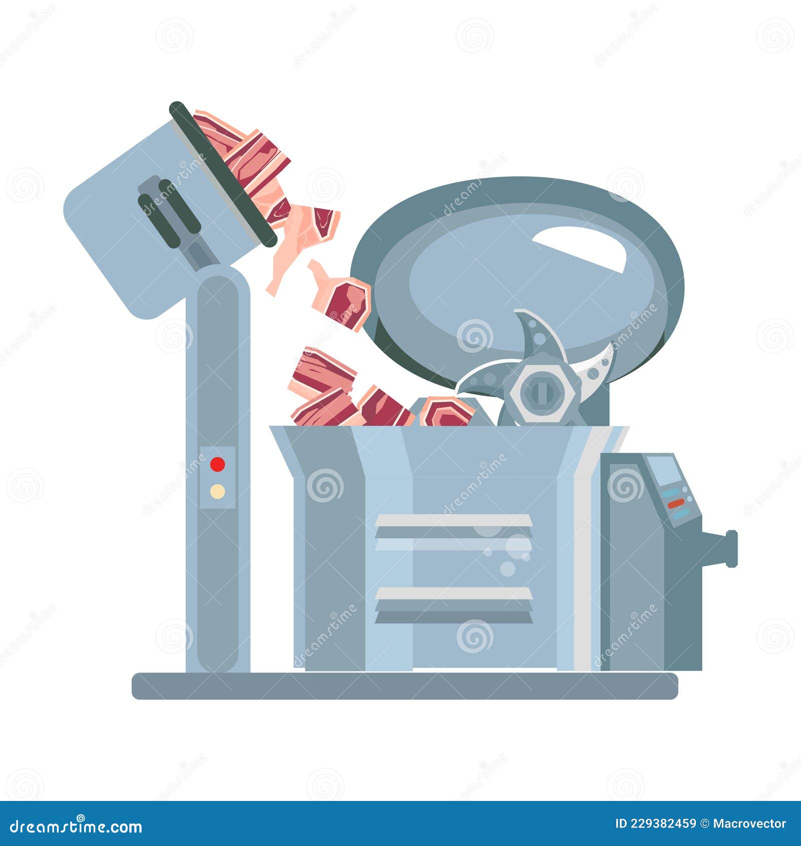 Meat Cutter Illustration stock vector. Illustration of industry - 229382459