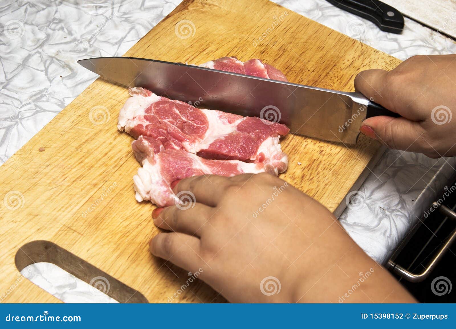 Meat cutting stock photo. Image of macro, object, healthy - 15398152