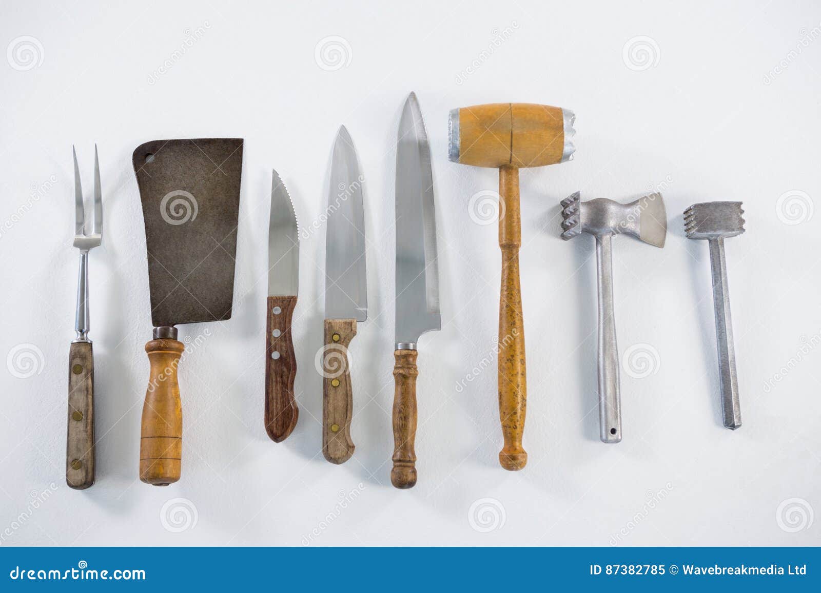 Meat cutting tools stock image. Image of nutrition, uncooked - 87382785