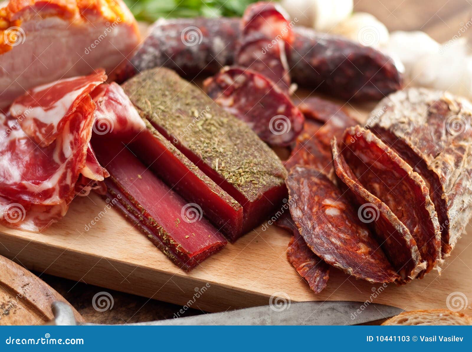 Meat delicacies stock image. Image of product, macro - 10441103