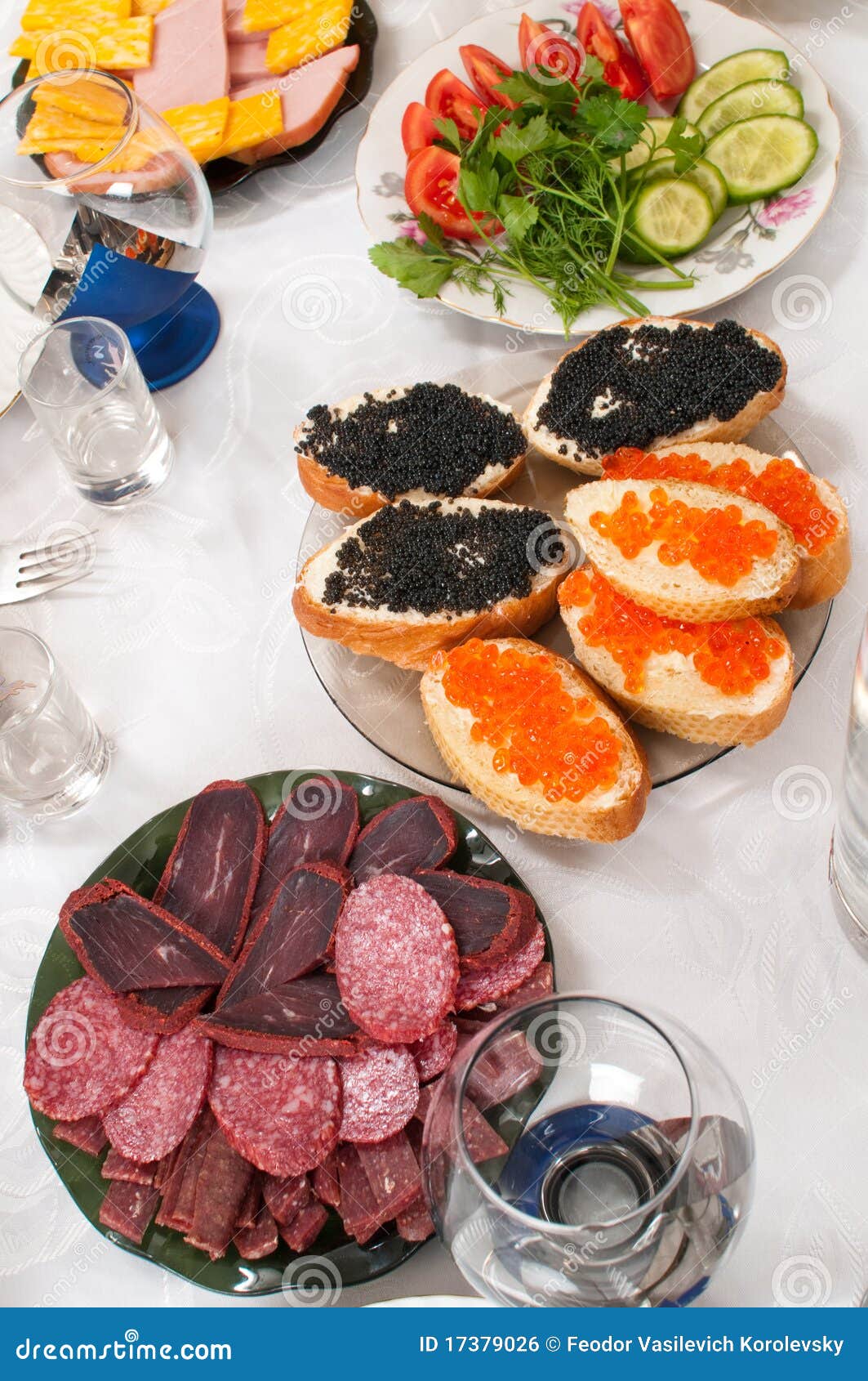 Meat delicacies. stock photo. Image of feast, dinner - 17379026