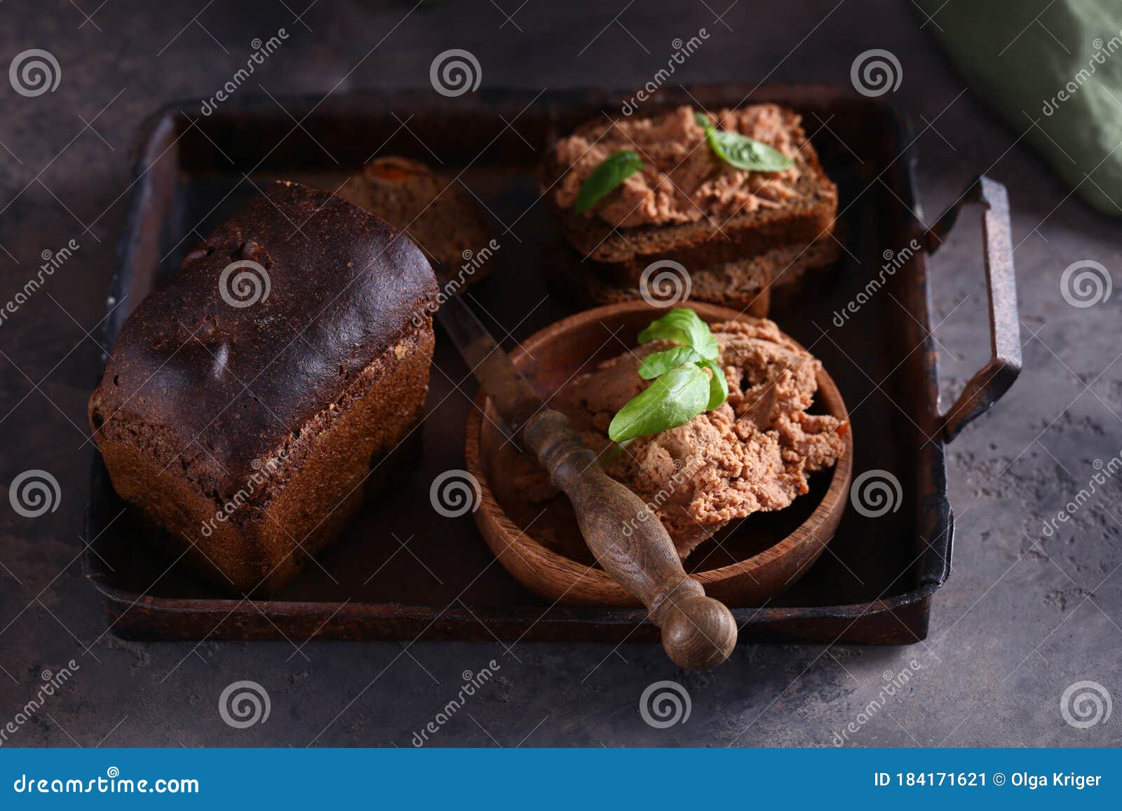 Meat delicacy pate stock image. Image of rustic, spread - 184171621