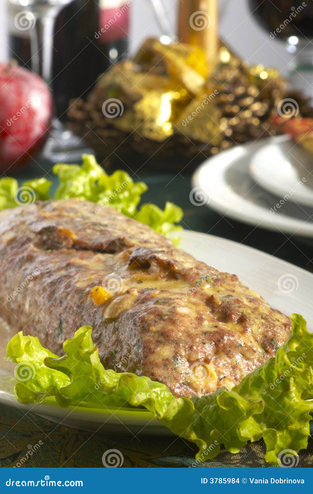 Meat dish stock photo. Image of healthy, meal, steak, drink - 3785984