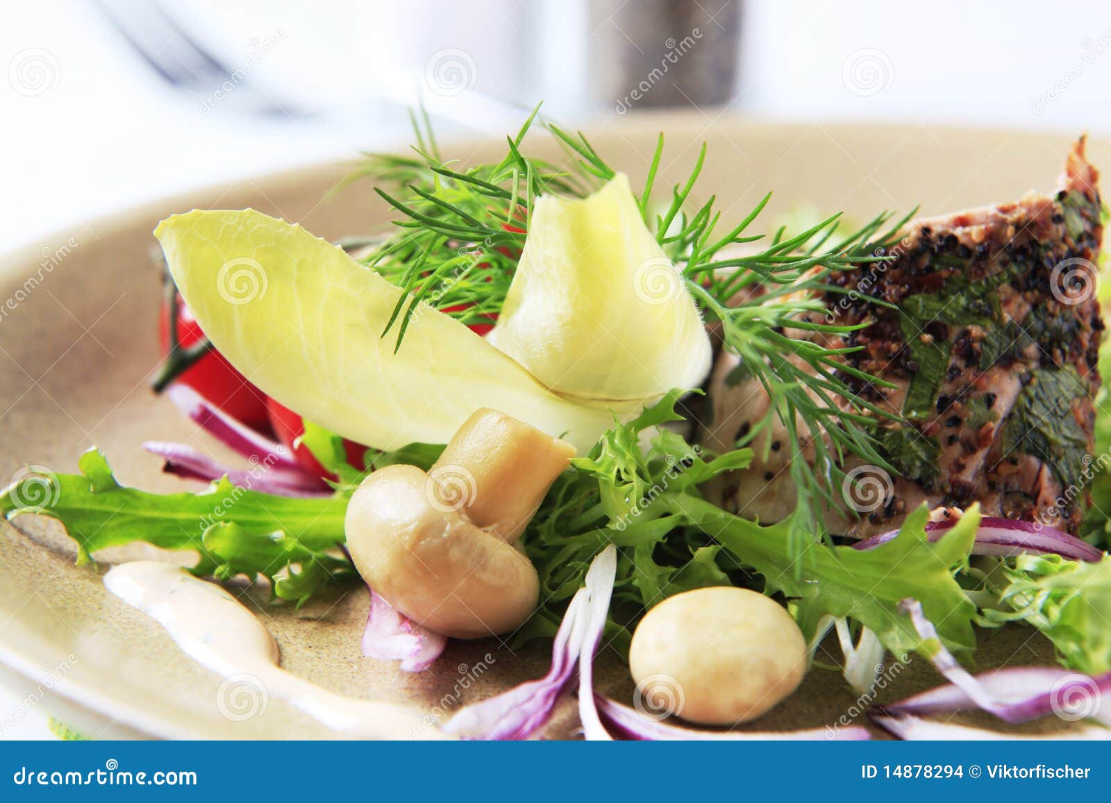 Meat dish accompaniment stock photo. Image of fresh, dill - 14878294