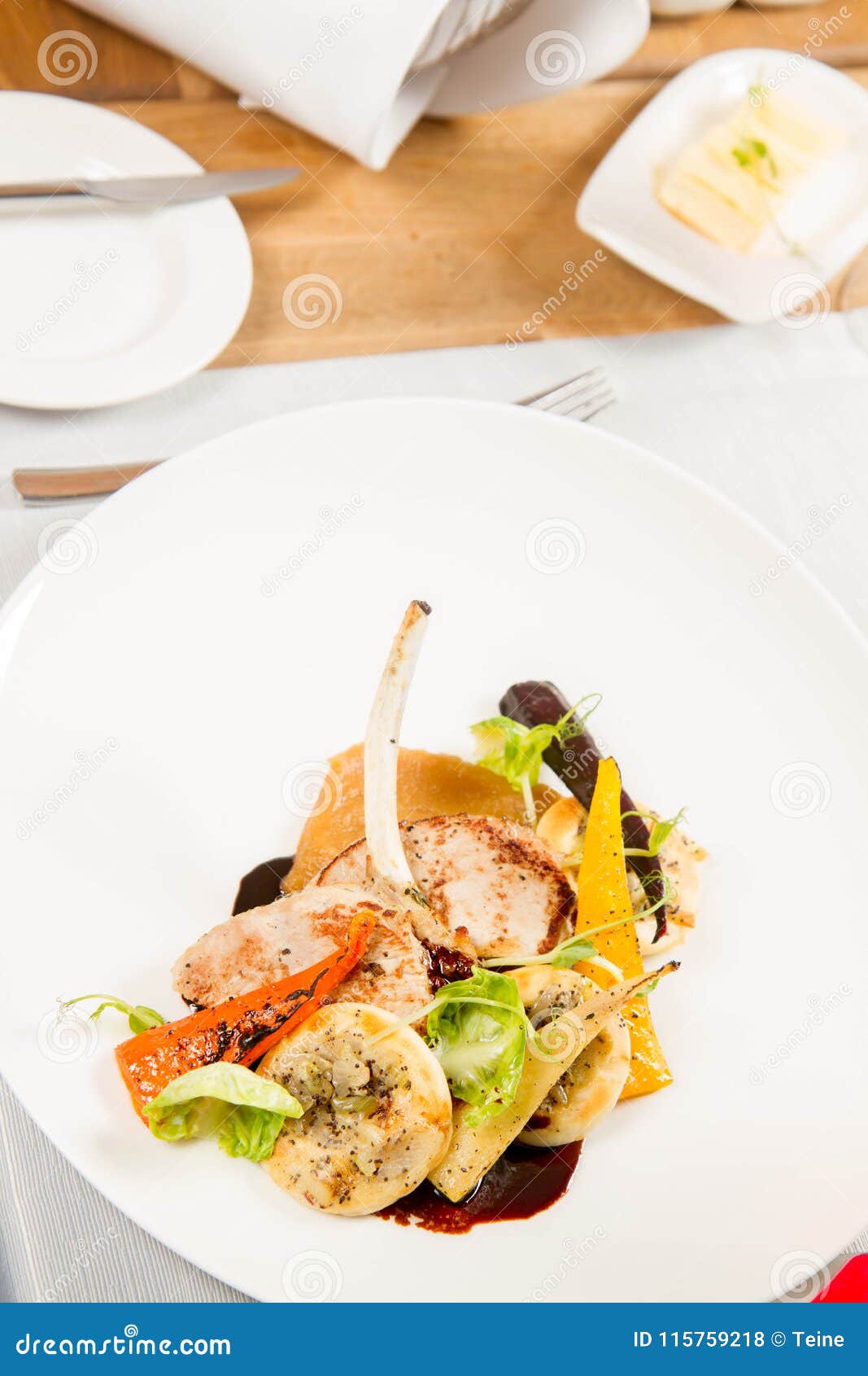 Meat dish stock photo. Image of cuisine, cook, bread - 115759218
