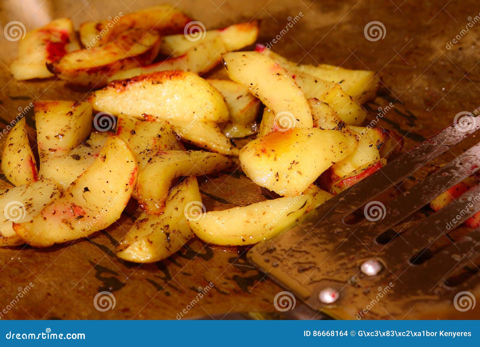 Deep-fried potatoes stock photo. Image of junk, bread - 86668164