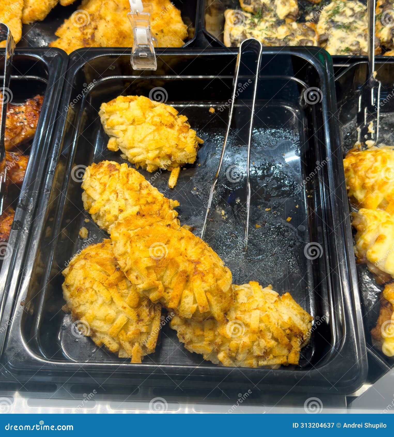 Meat Dishes on Display in the Dining Room Stock Image - Image of ...