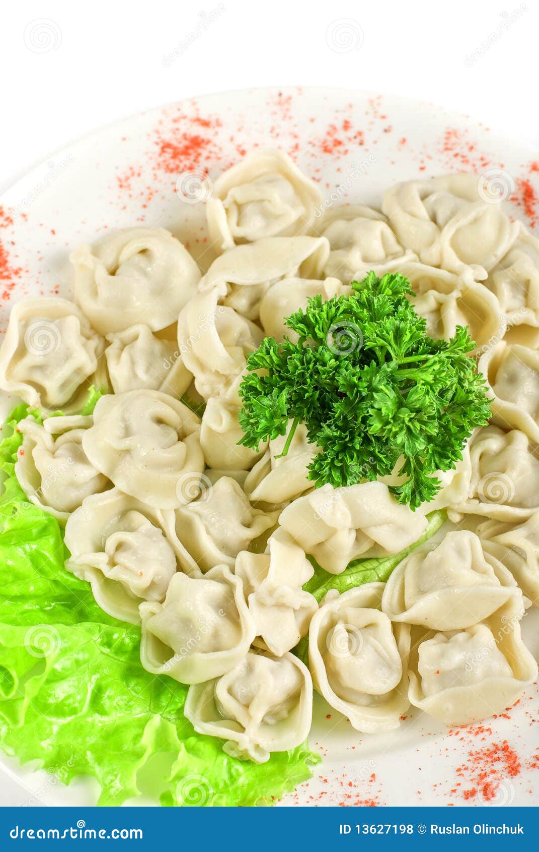 Meat dumplings closeup stock photo. Image of cuisine - 13627198