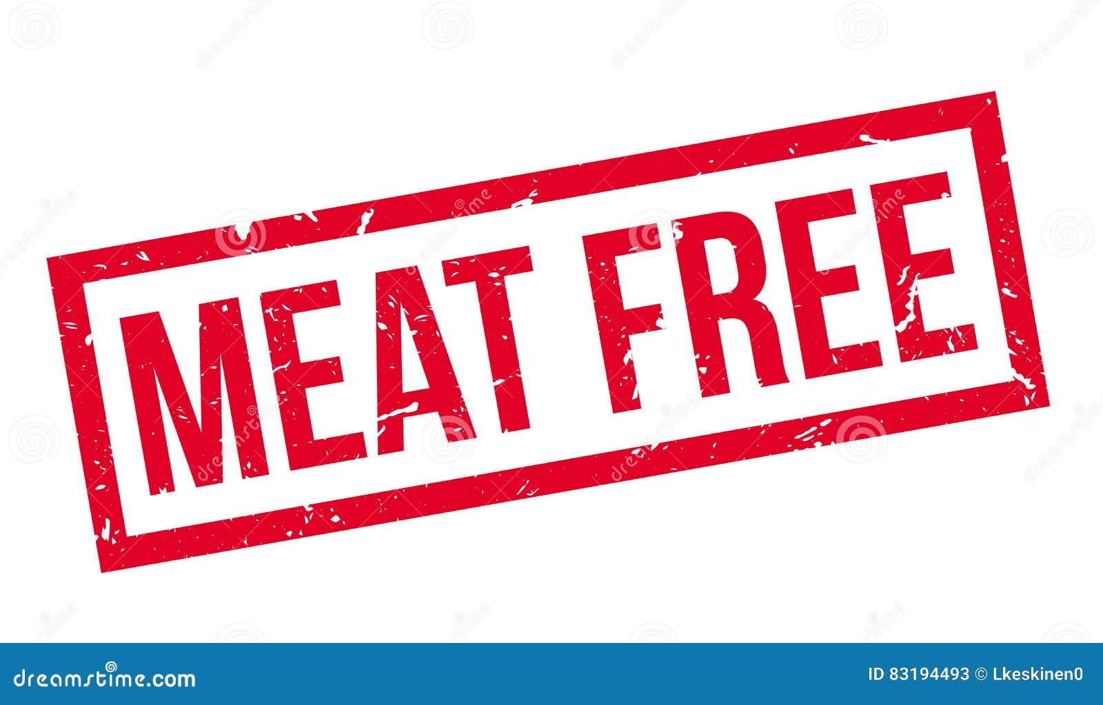 Meat Free rubber stamp stock illustration. Illustration of herb - 83194493