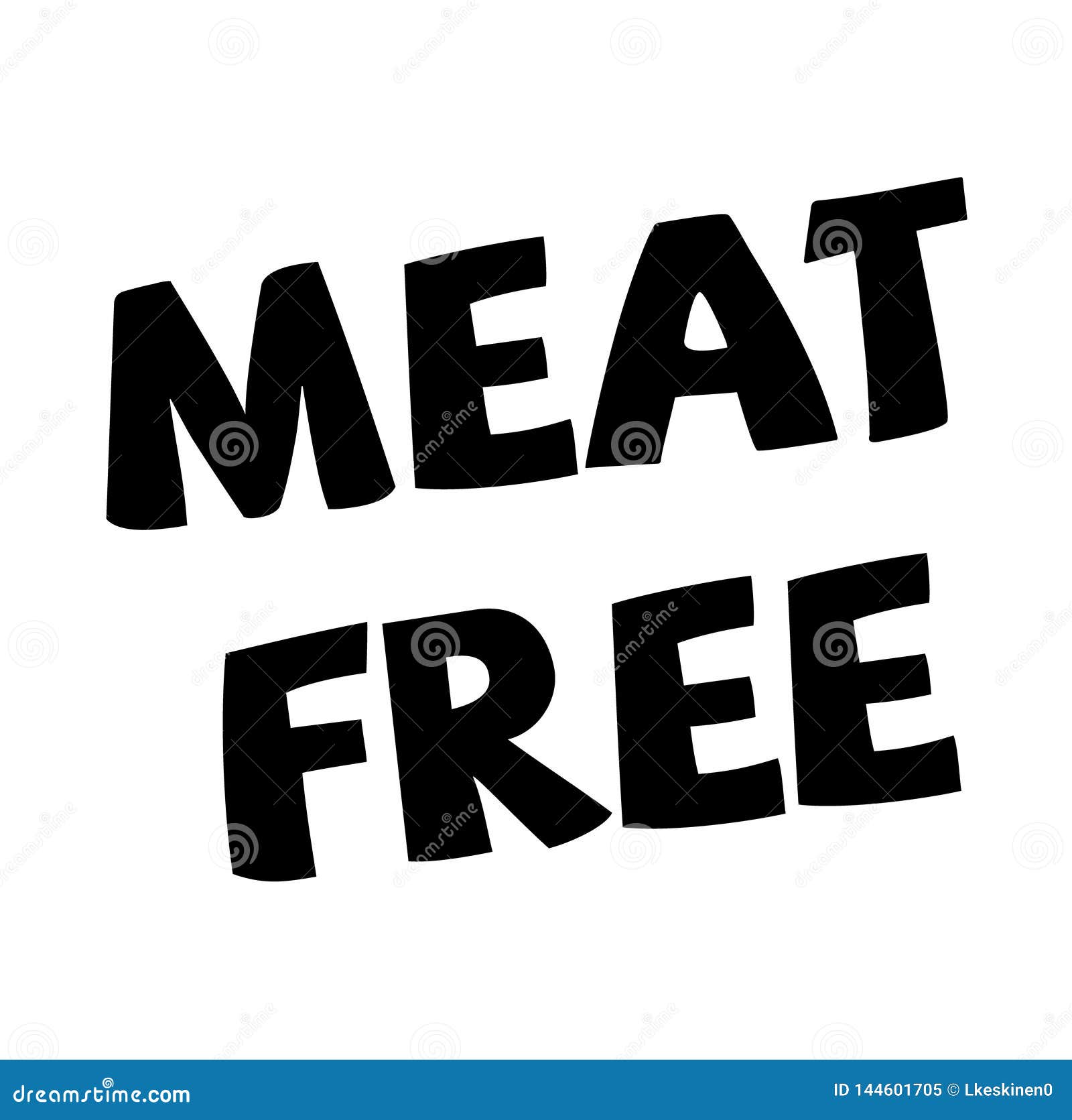 MEAT FREE stamp on white stock vector. Illustration of health - 144601705