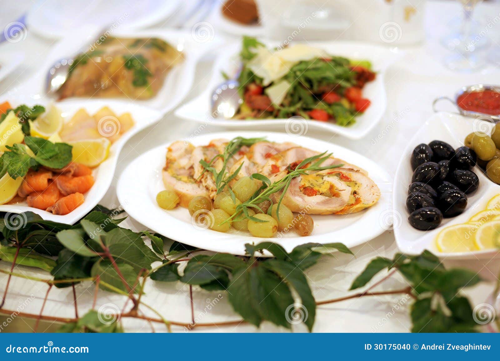 Meat with Grape stock photo. Image of luxury, holiday - 30175040