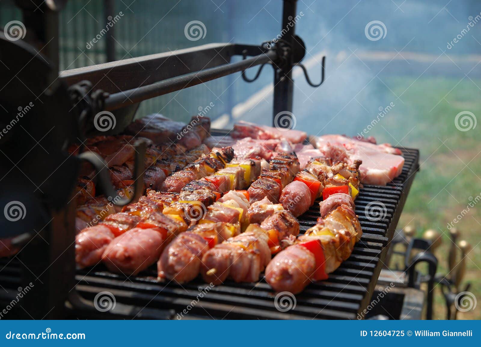 Meat on the grill stock image. Image of grill, meal, season - 12604725