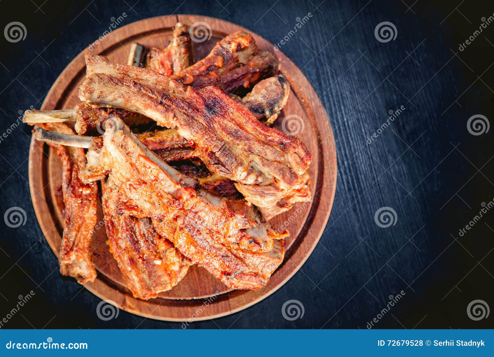 Meat Grill, Barbecue Menu, Pork Ribs Stock Photo - Image of meat ...