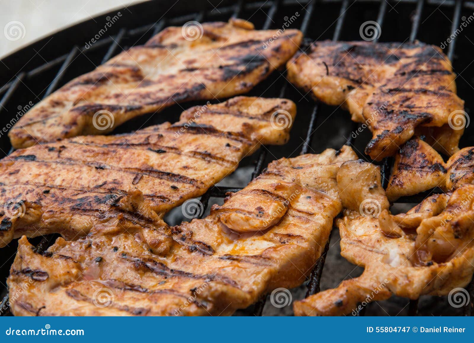 Meat on Grill stock image. Image of burning, meal, outdoor - 55804747