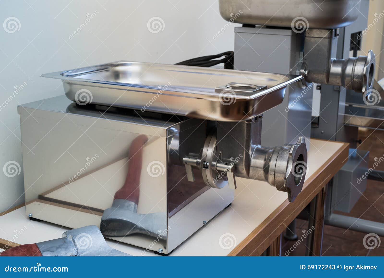 Meat grinder stock image. Image of electrical, metal - 69172243