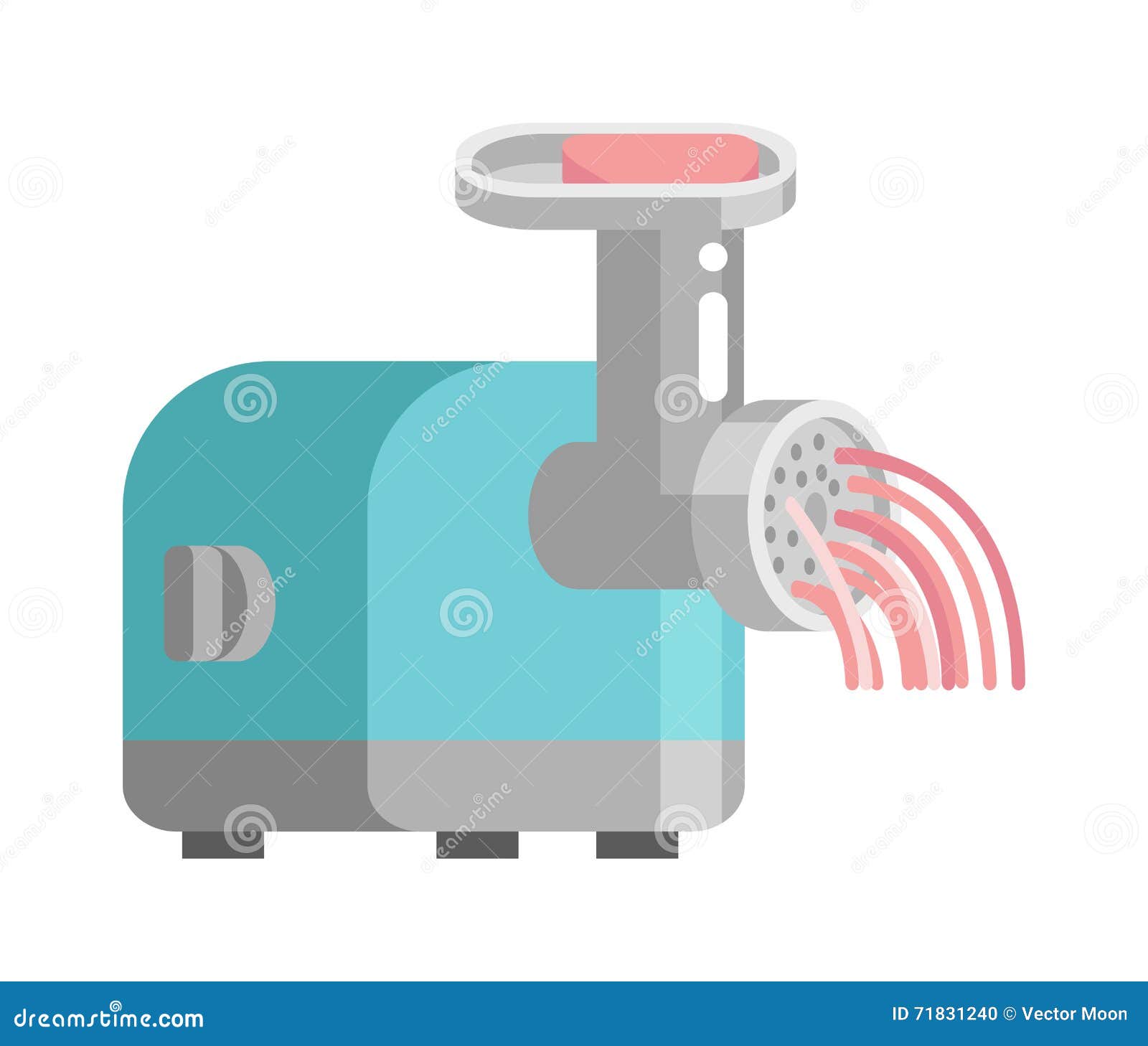 Meat Grinder Front View Vector Illustration. | CartoonDealer.com #71831240