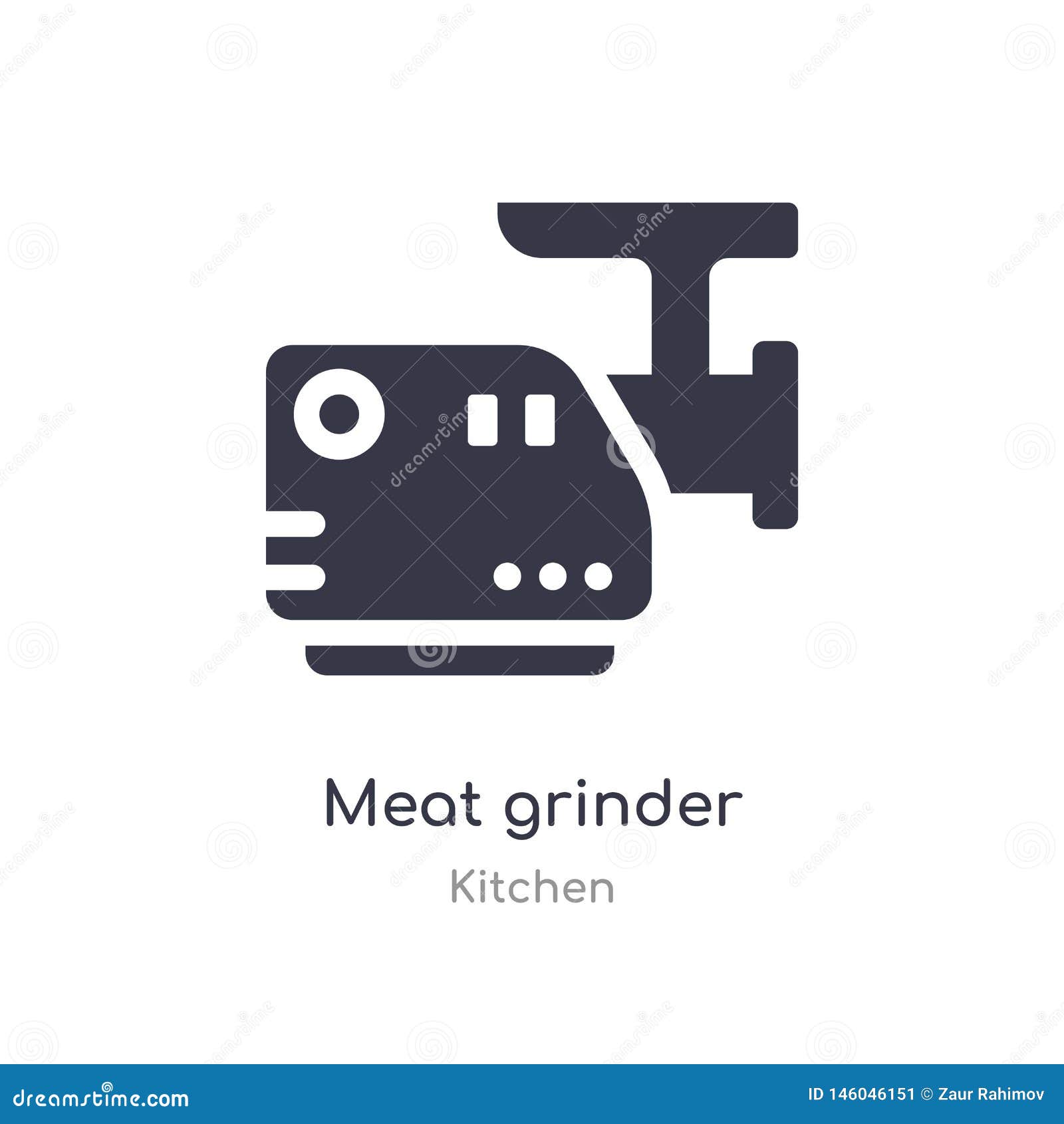 Meat Grinder Icon. Isolated Meat Grinder Icon Vector Illustration from ...