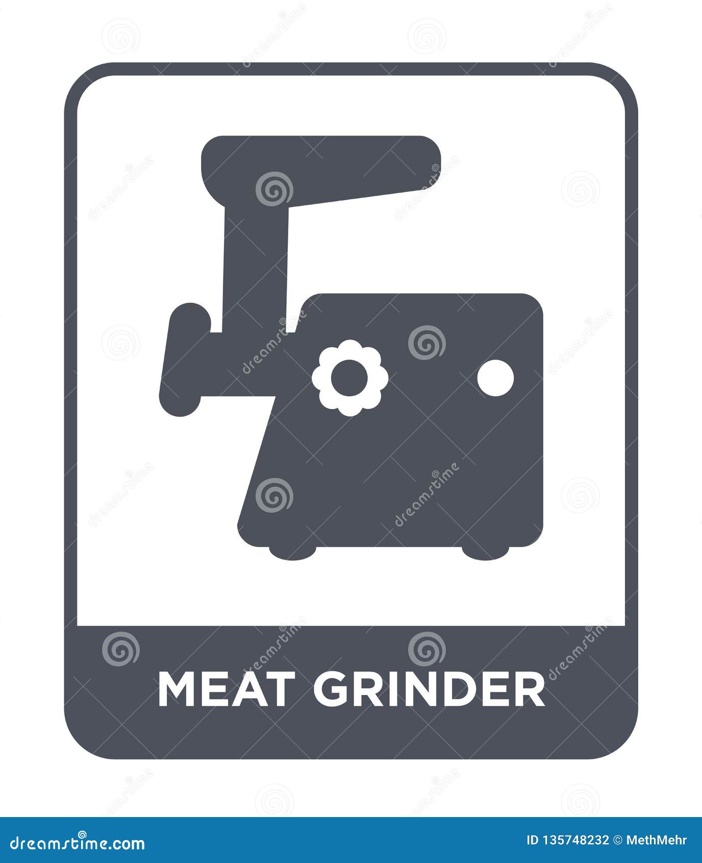 Meat Grinder Icon in Trendy Design Style. Meat Grinder Icon Isolated on ...