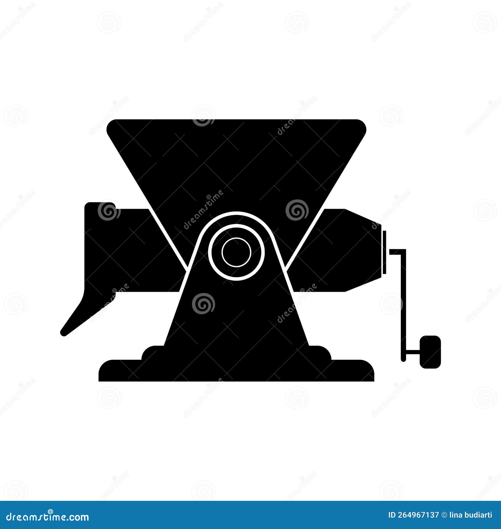 Meat grinder icon stock vector. Illustration of design - 264967137