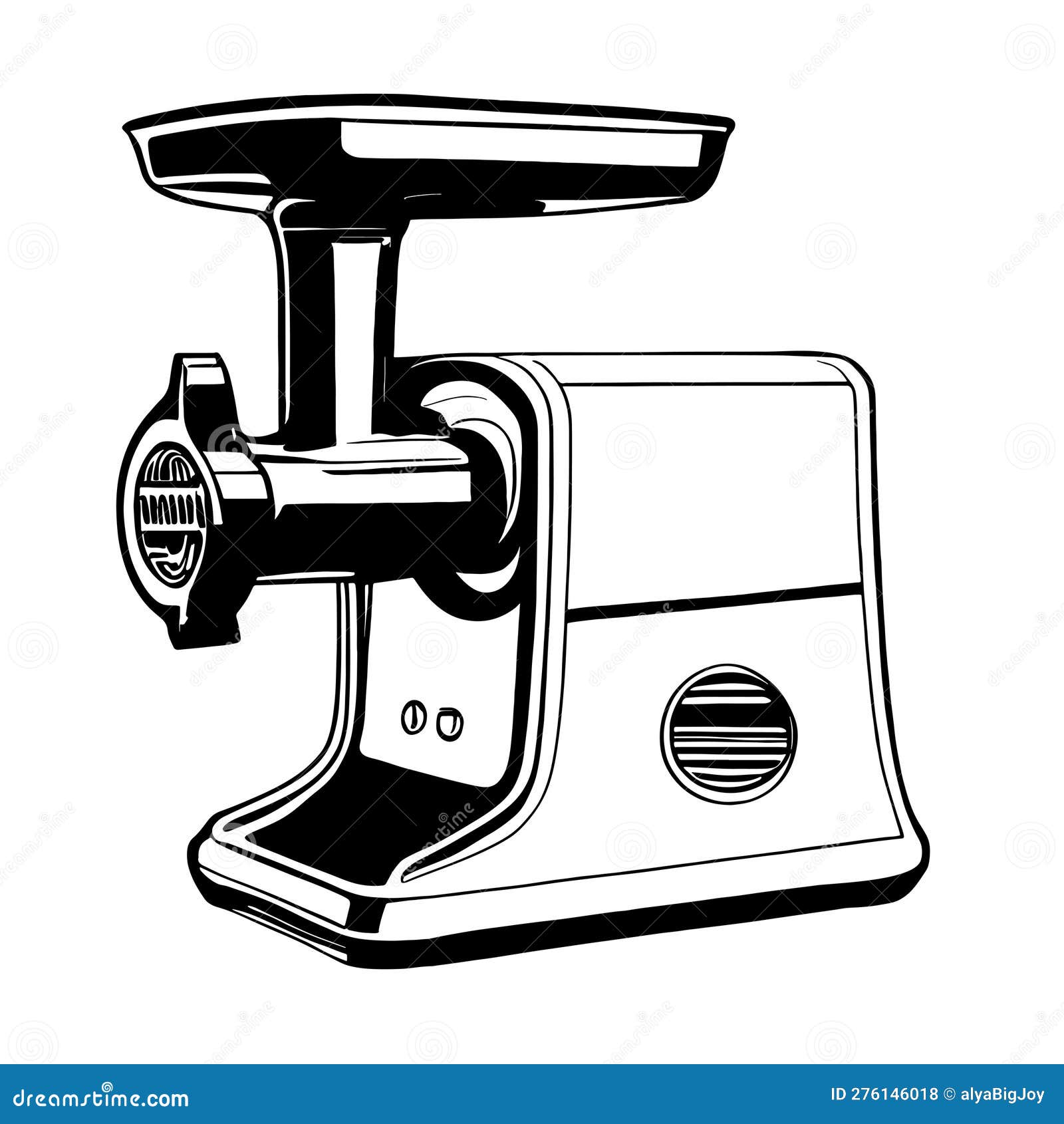 Meat Grinder Simple Sketch Hand Drawn Vector Illustration Stock ...