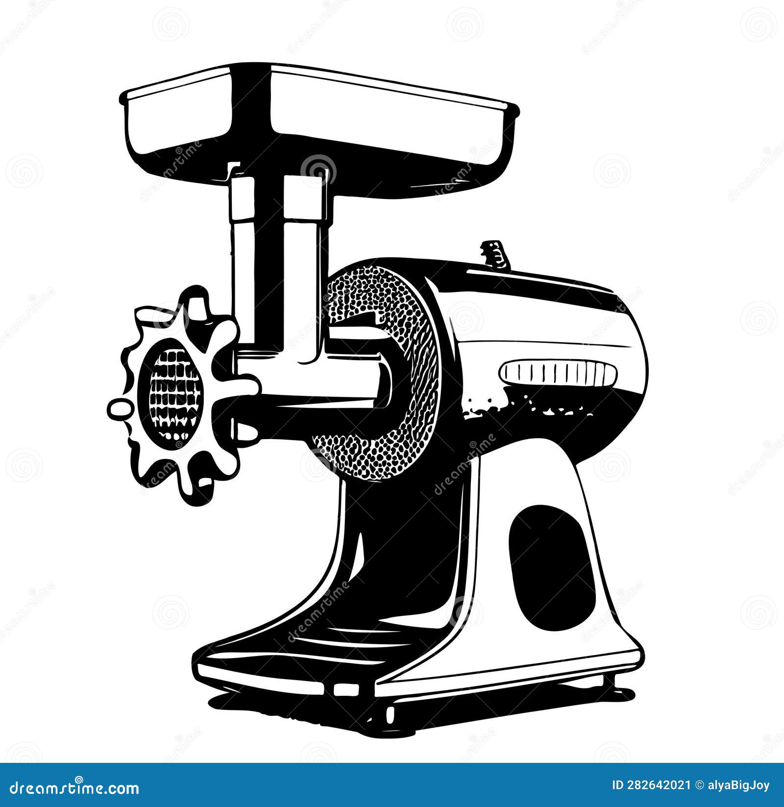 Meat Grinder Sketch Hand Drawn in Doodle Style Vector Illustration ...