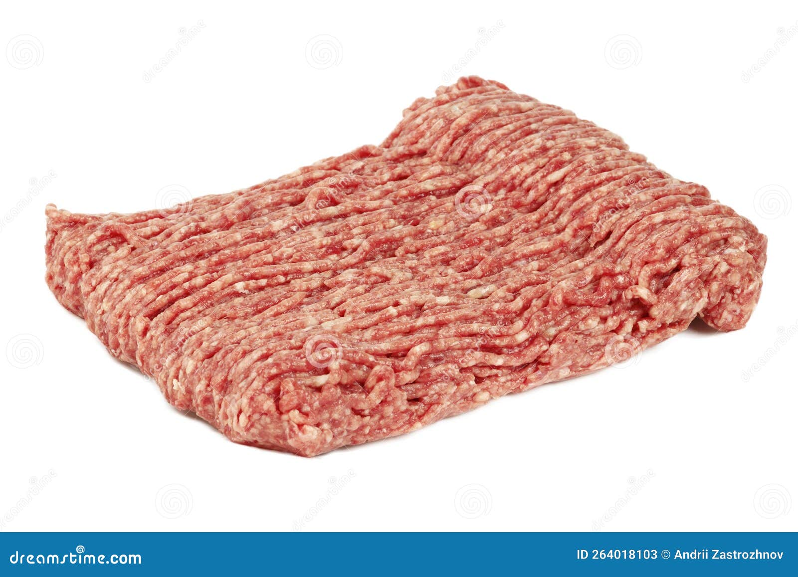 Meat Ground Beef on a White Background Stock Image - Image of meal ...