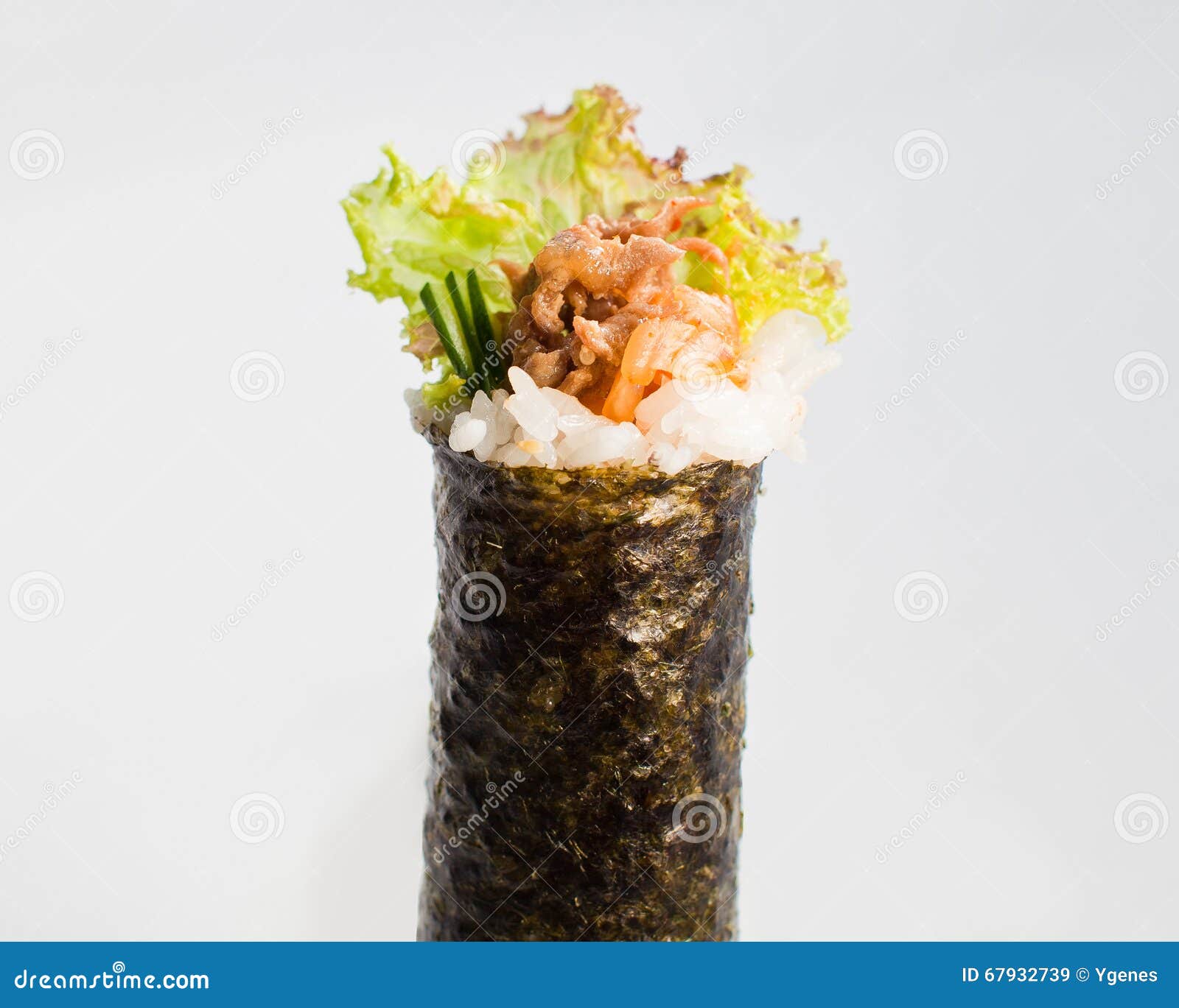 Meat Hand Roll Temaki stock image. Image of dinner, assorted - 67932739