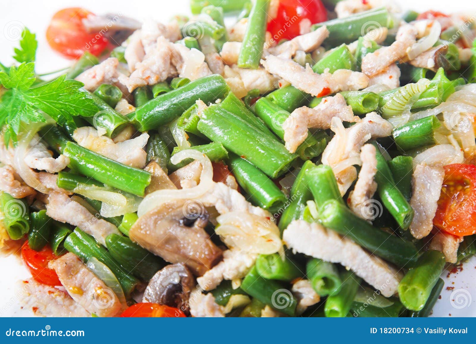 Meat with haricot stock photo. Image of haricot, mutton - 18200734