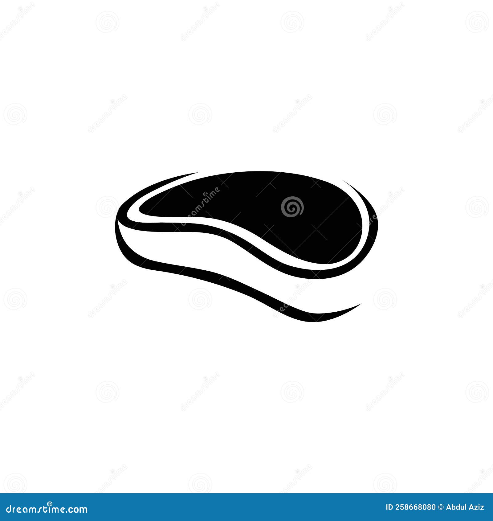 Meat icon logo free vector stock vector. Illustration of design - 258668080