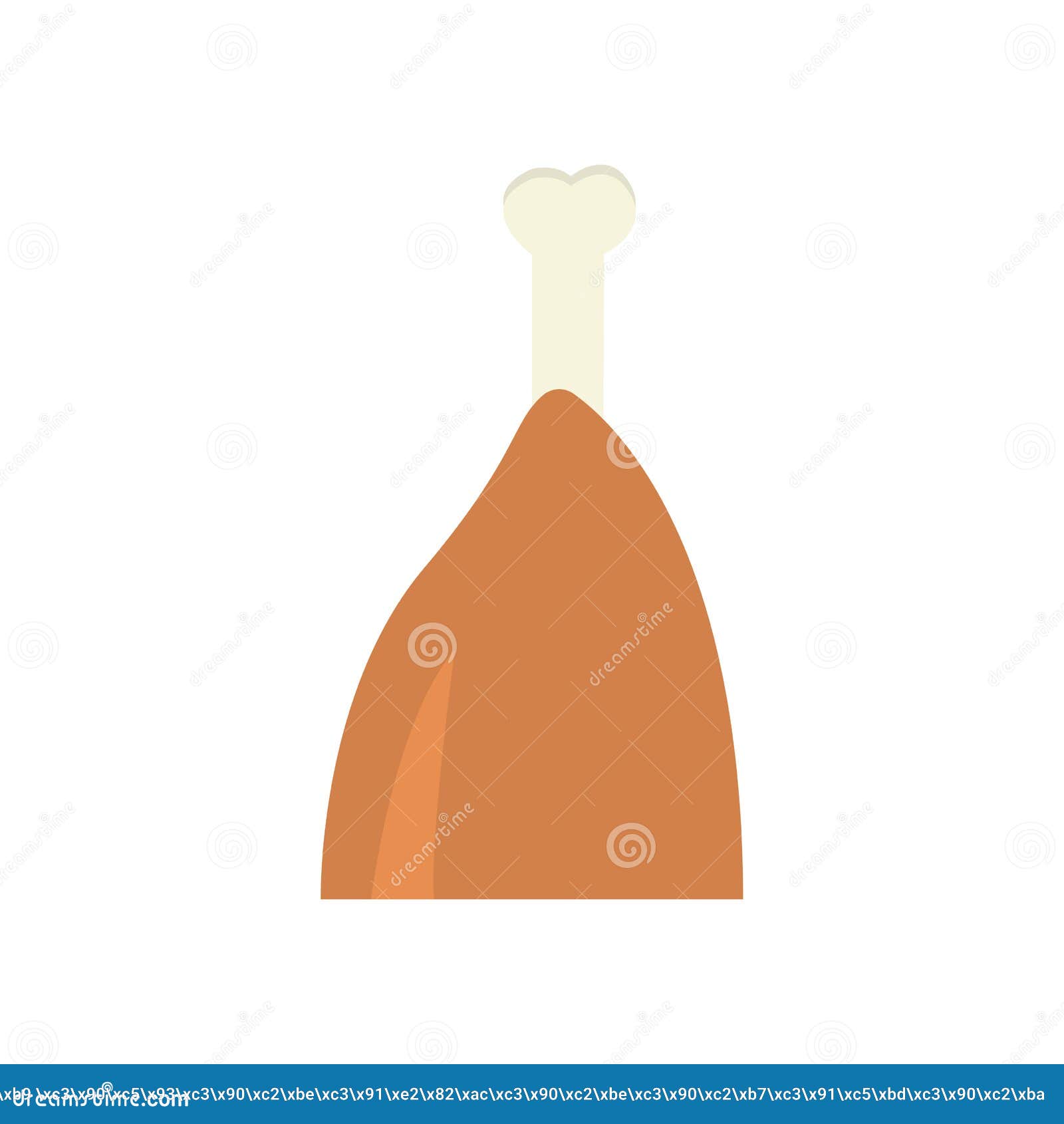 Meat Icon on a White Background, Vector Illustration Stock Vector ...