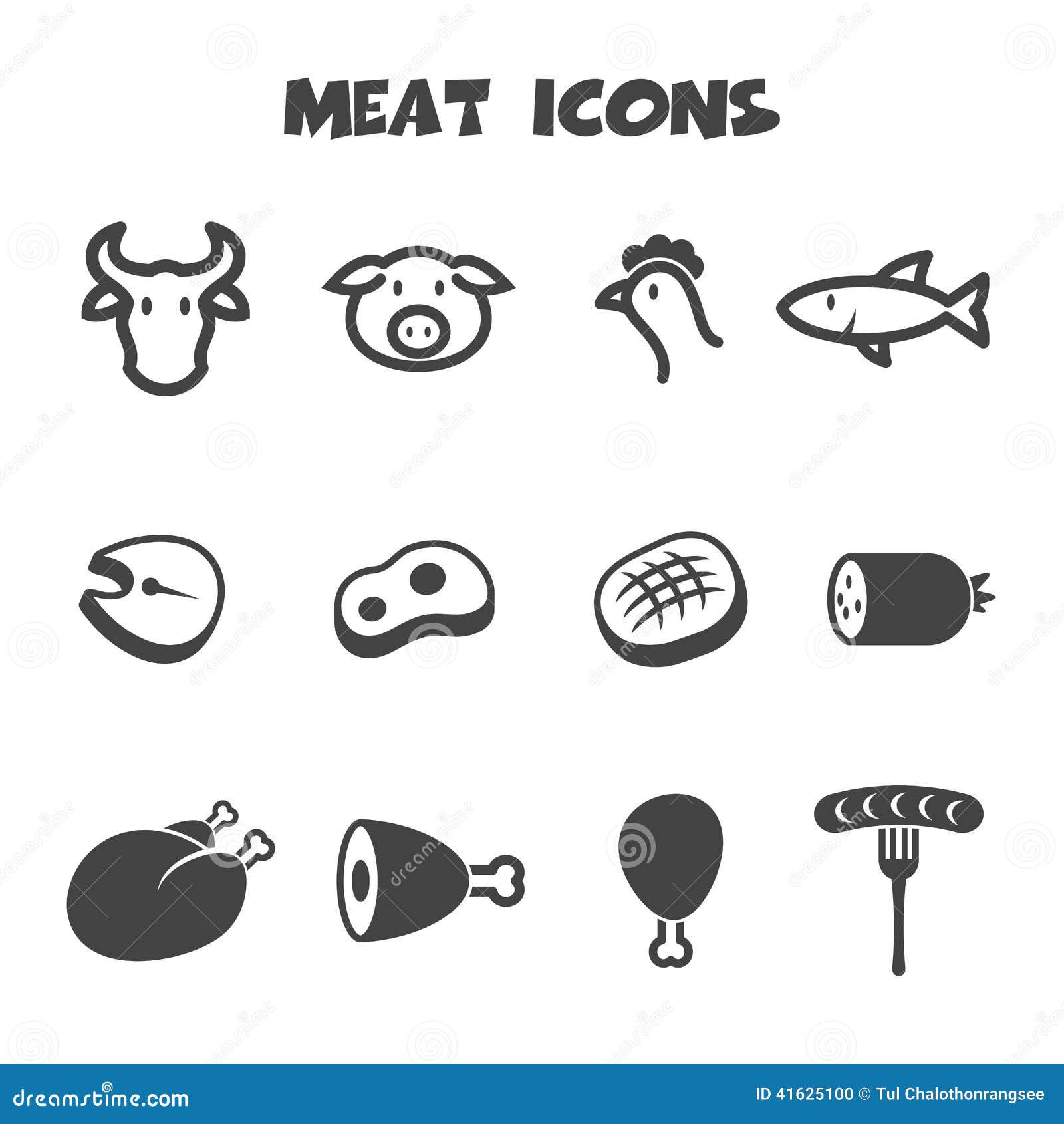 Meat Cartoons, Illustrations & Vector Stock Images - 1053184 Pictures ...