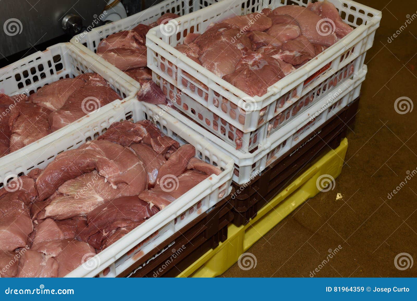 Meat Industry Processing Pork Editorial Stock Image - Image of boxes ...