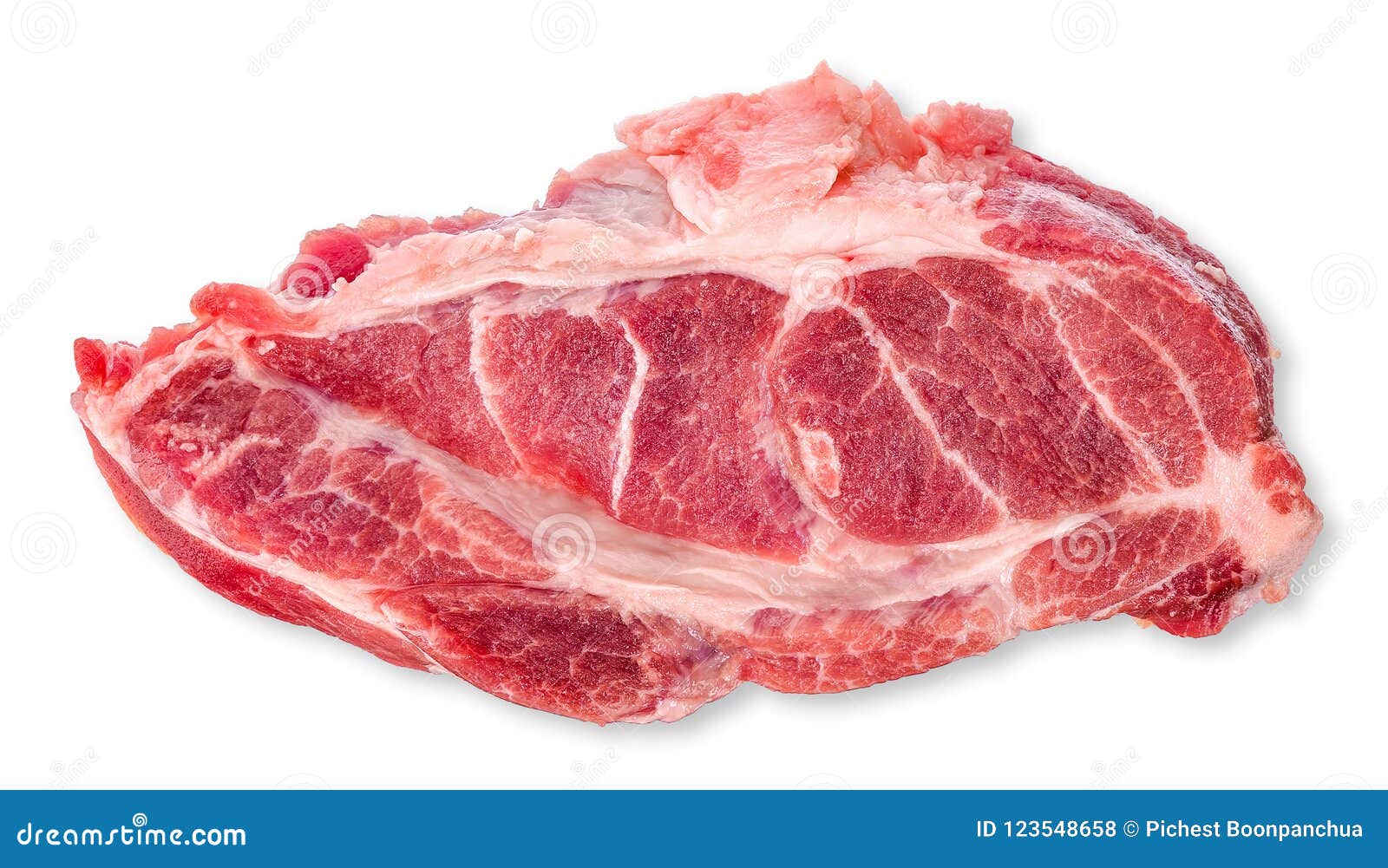 Meat Isolated on White with Clipping Path Stock Photo - Image of diced ...