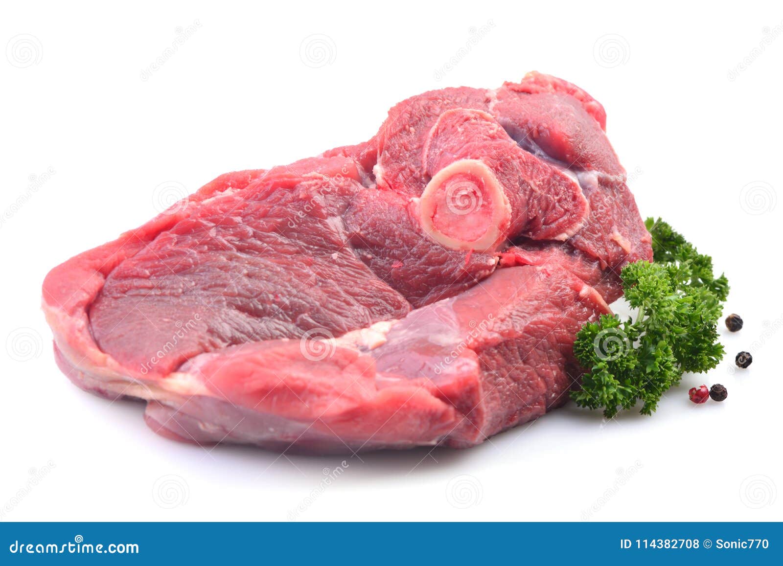 Meat Lamb on a White Background Stock Photo - Image of food, edible ...