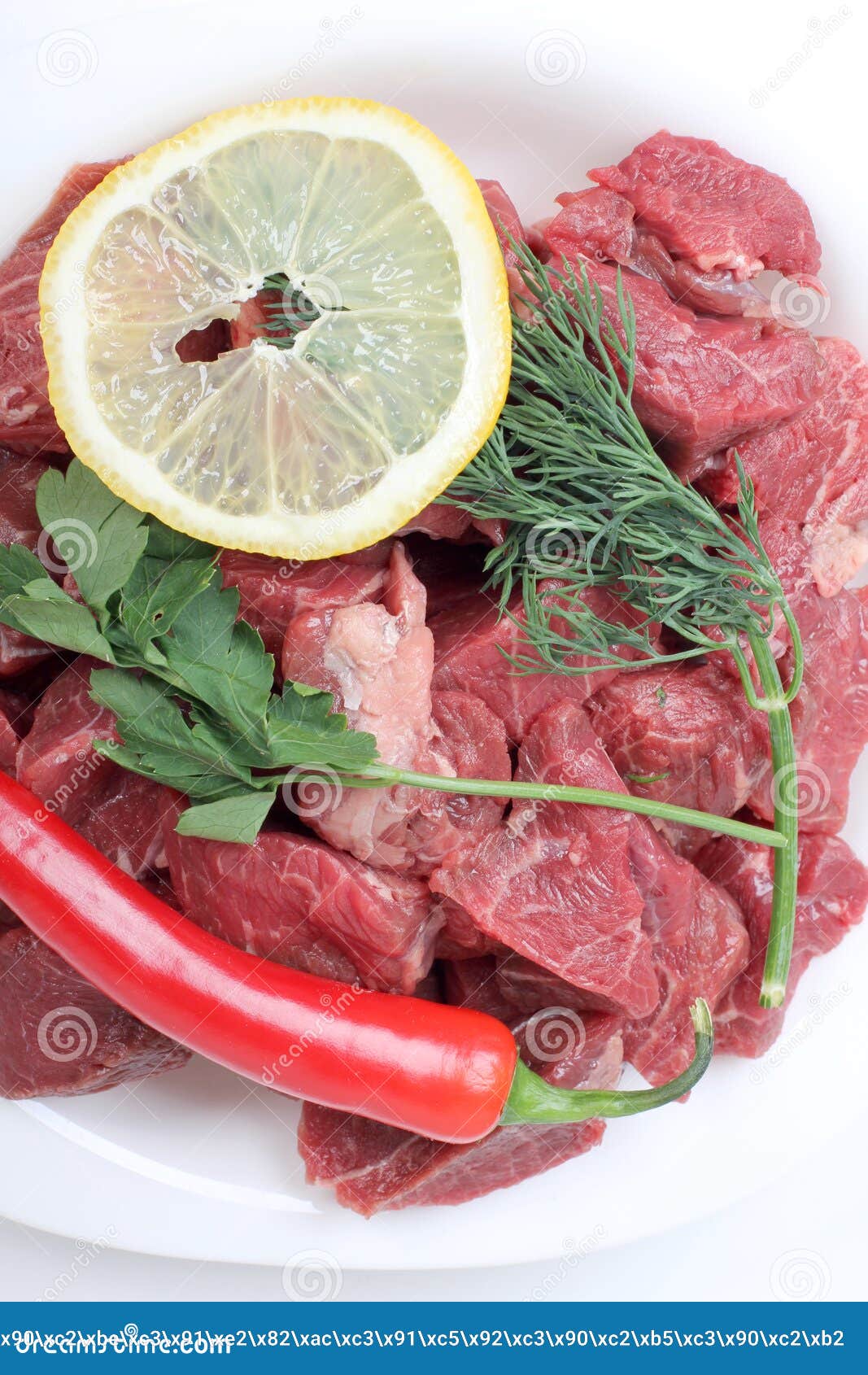 Meat and lemon stock photo. Image of dinner, roast, diet - 31170286