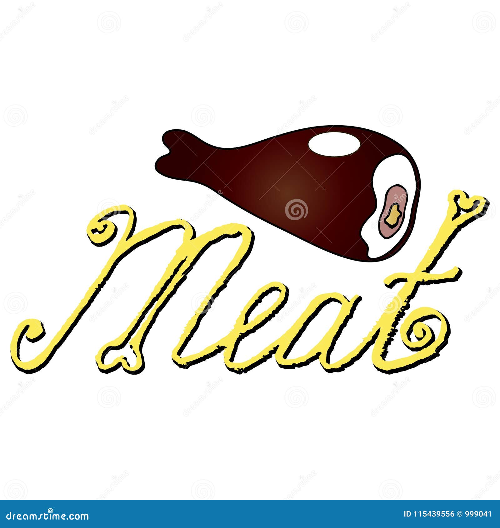 Meat Letters Pattern Vector Illustration Eps10 Stock Vector ...