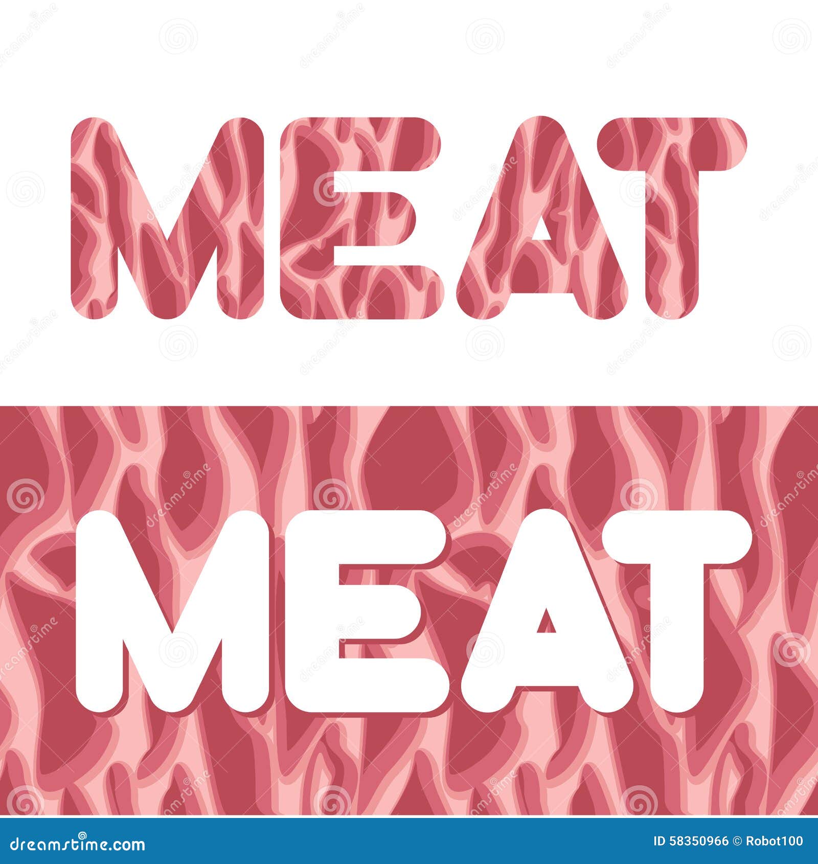 Meat. Letters from Texture of Fresh Meat. Raw Red Pork, Beef Stock ...