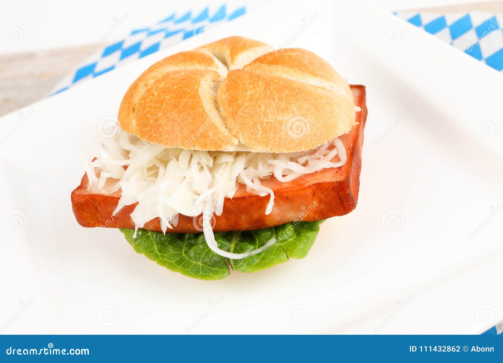 Meat loaf in a roll stock photo. Image of dish, food - 111432862