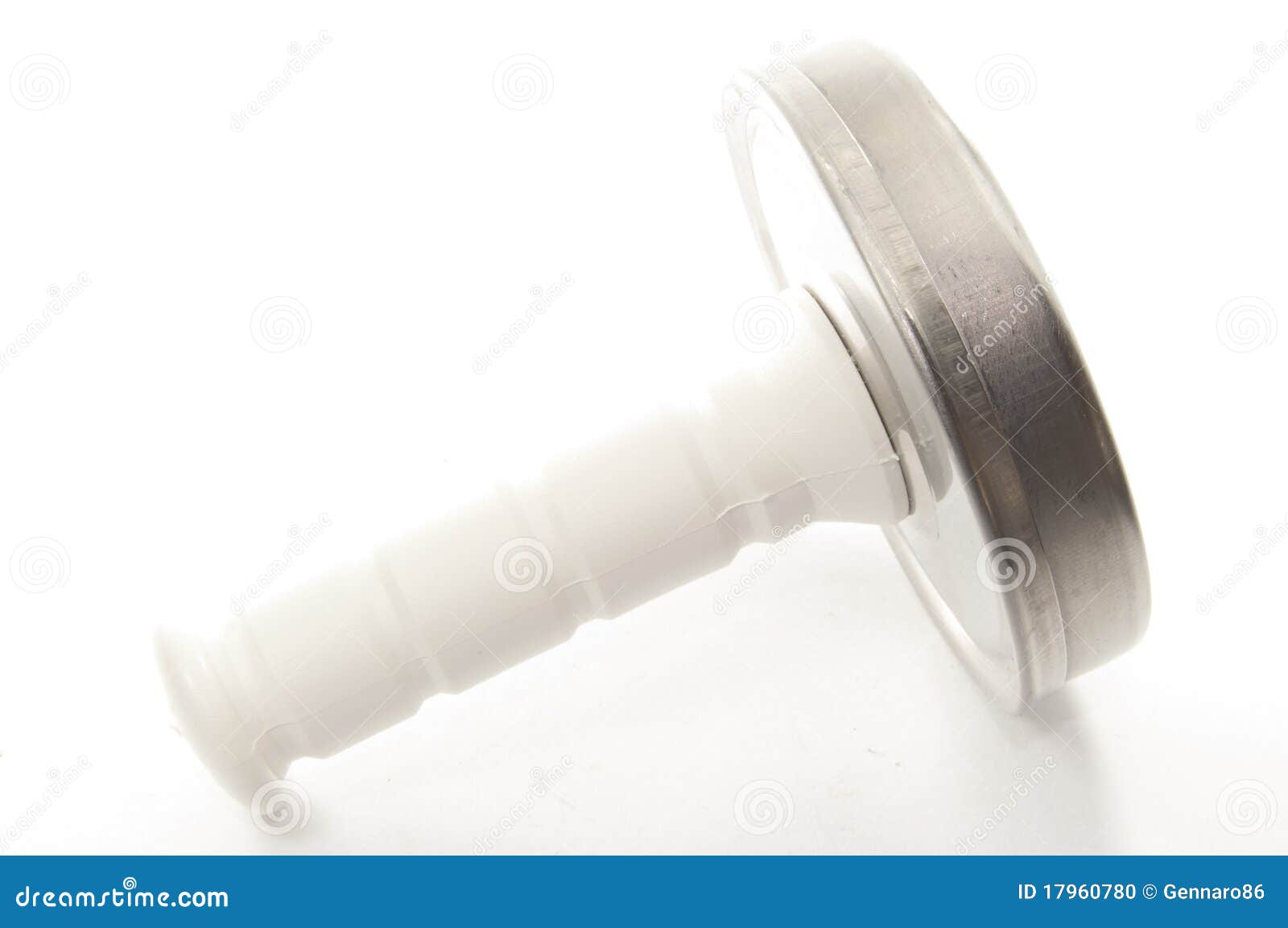 Meat mallet on white stock photo. Image of stainless - 17960780