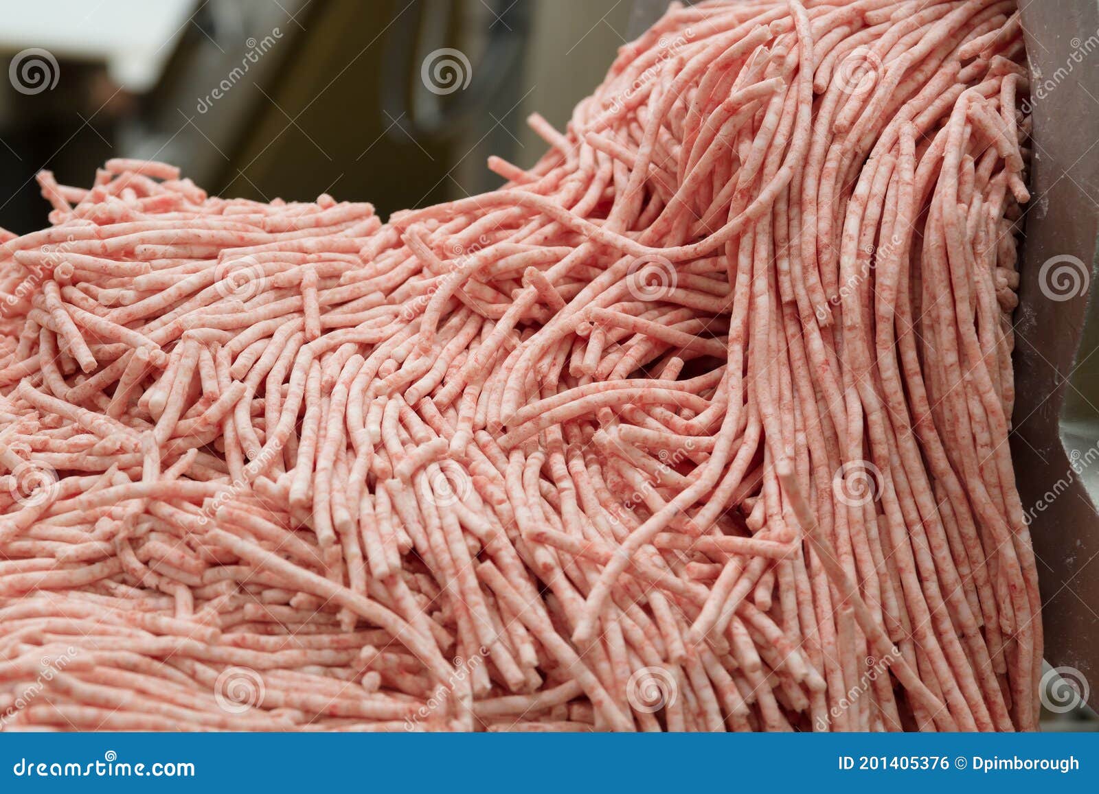Industrial Meat Mincing Machine Stock Photo - Image of meat, food ...