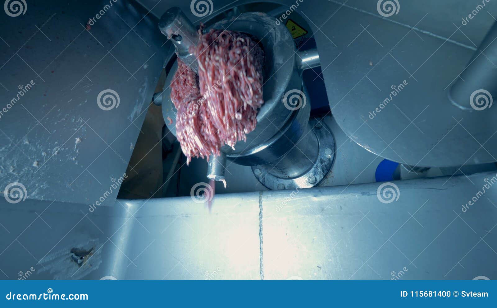 Meat in a mincing machine. stock footage. Video of factory - 115681400 Meat in a mincing machine. stock footage. Video of factory - 115681400