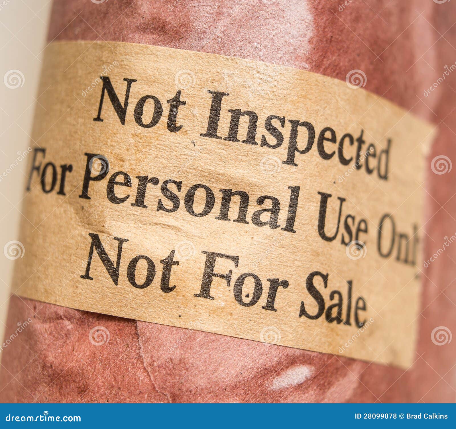 Meat not inspected stock photo. Image of personal, marked - 28099078