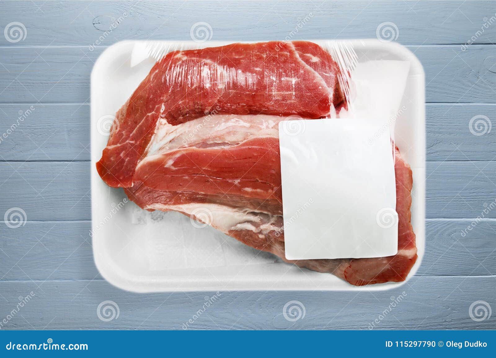 Meat stock photo. Image of butchers, foam, tray, anger - 115297790