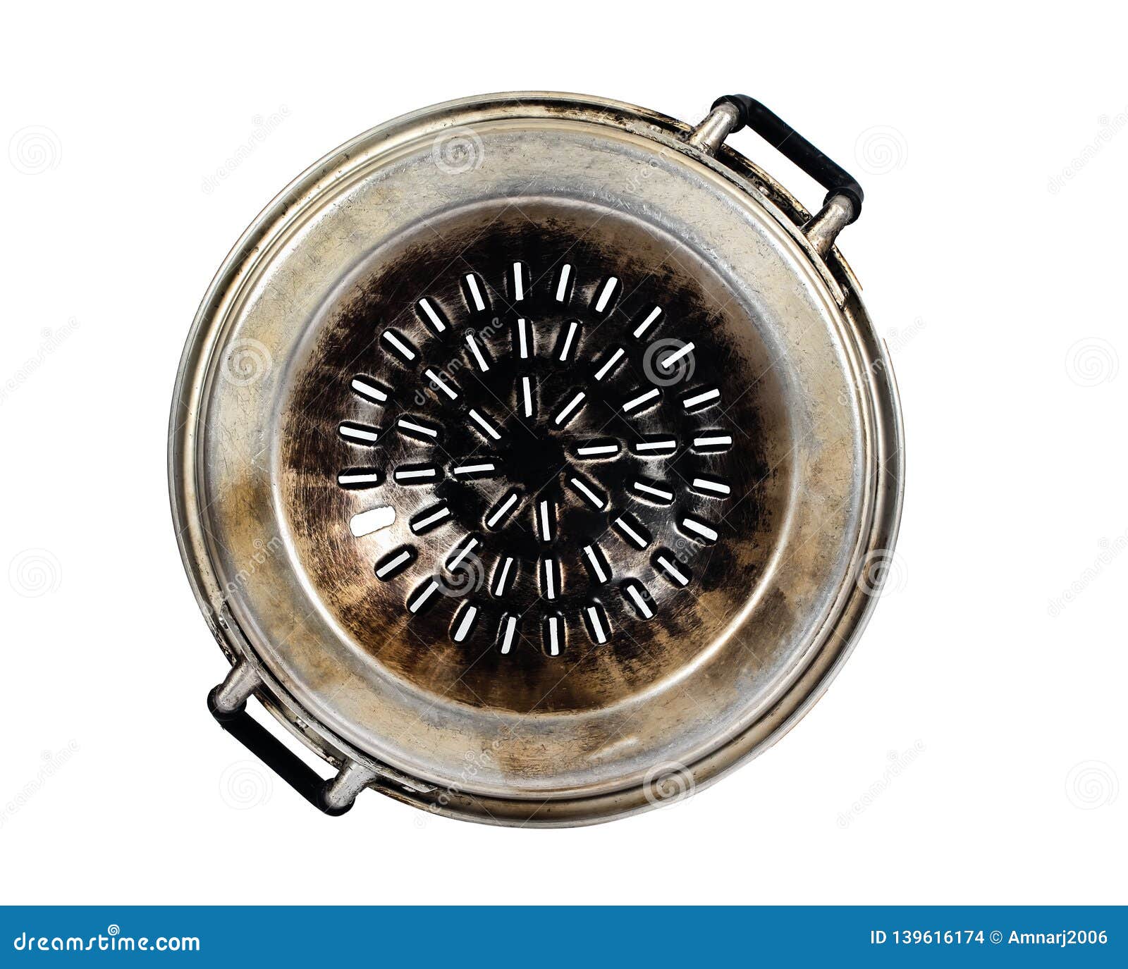 Meat Pan or MooKata Pan Use for Grill Stock Photo - Image of iron ...