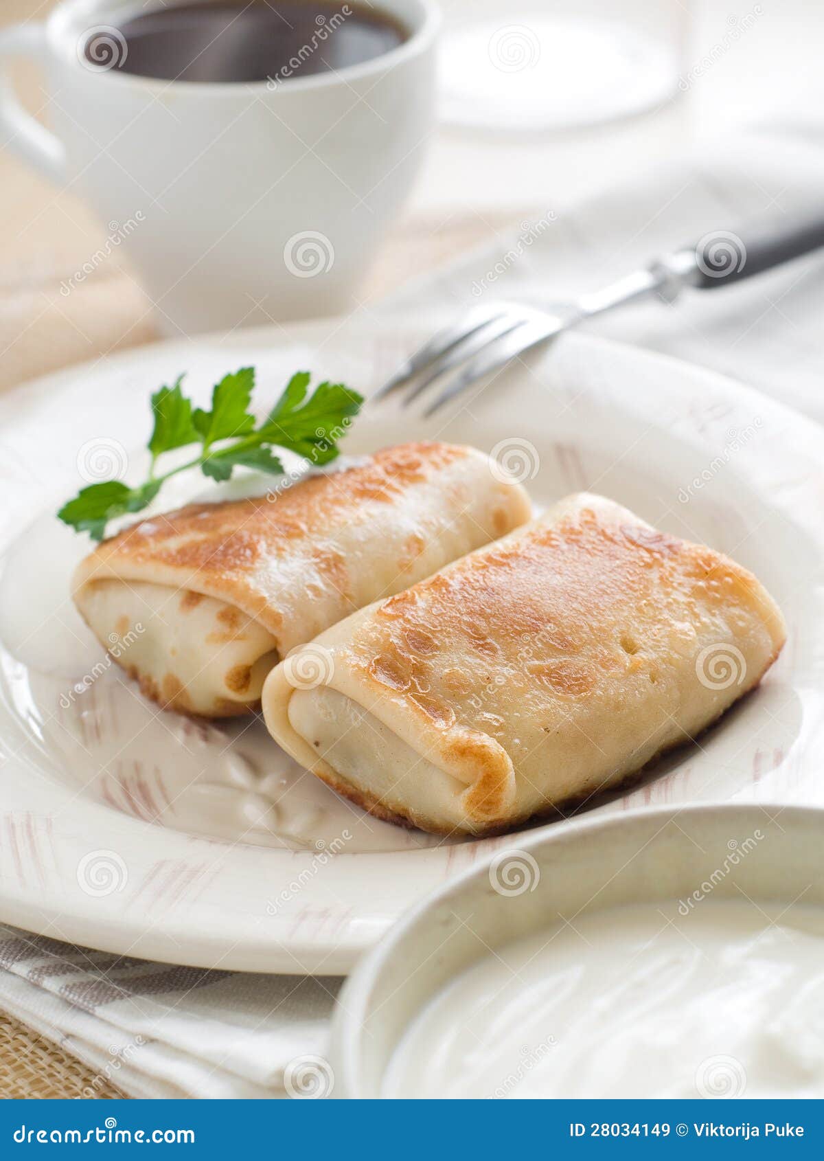 Meat pancake stock image. Image of meal, gourmet, stuffing - 28034149