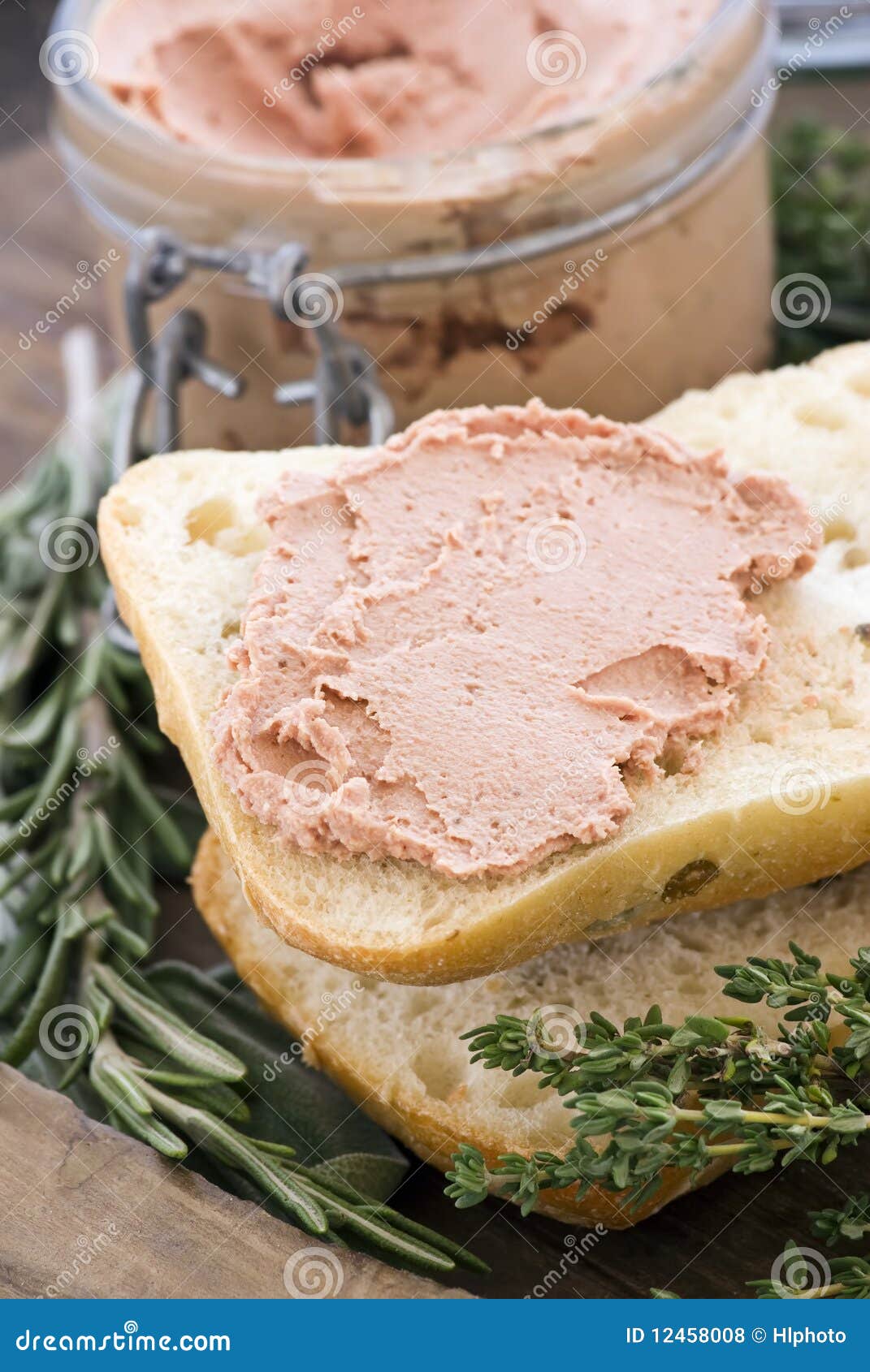 Meat paste stock photo. Image of home, rosemary, liverwurst - 12458008