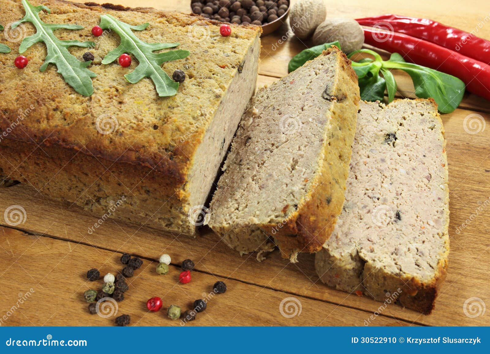 Meat pate. stock photo. Image of spices, slice, pate - 30522910