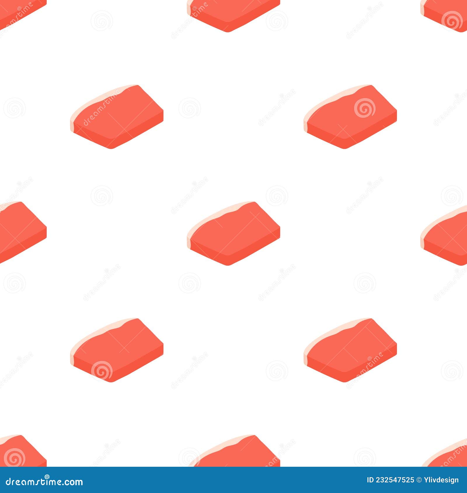 Meat Pattern Seamless Vector Stock Vector - Illustration of pattern ...