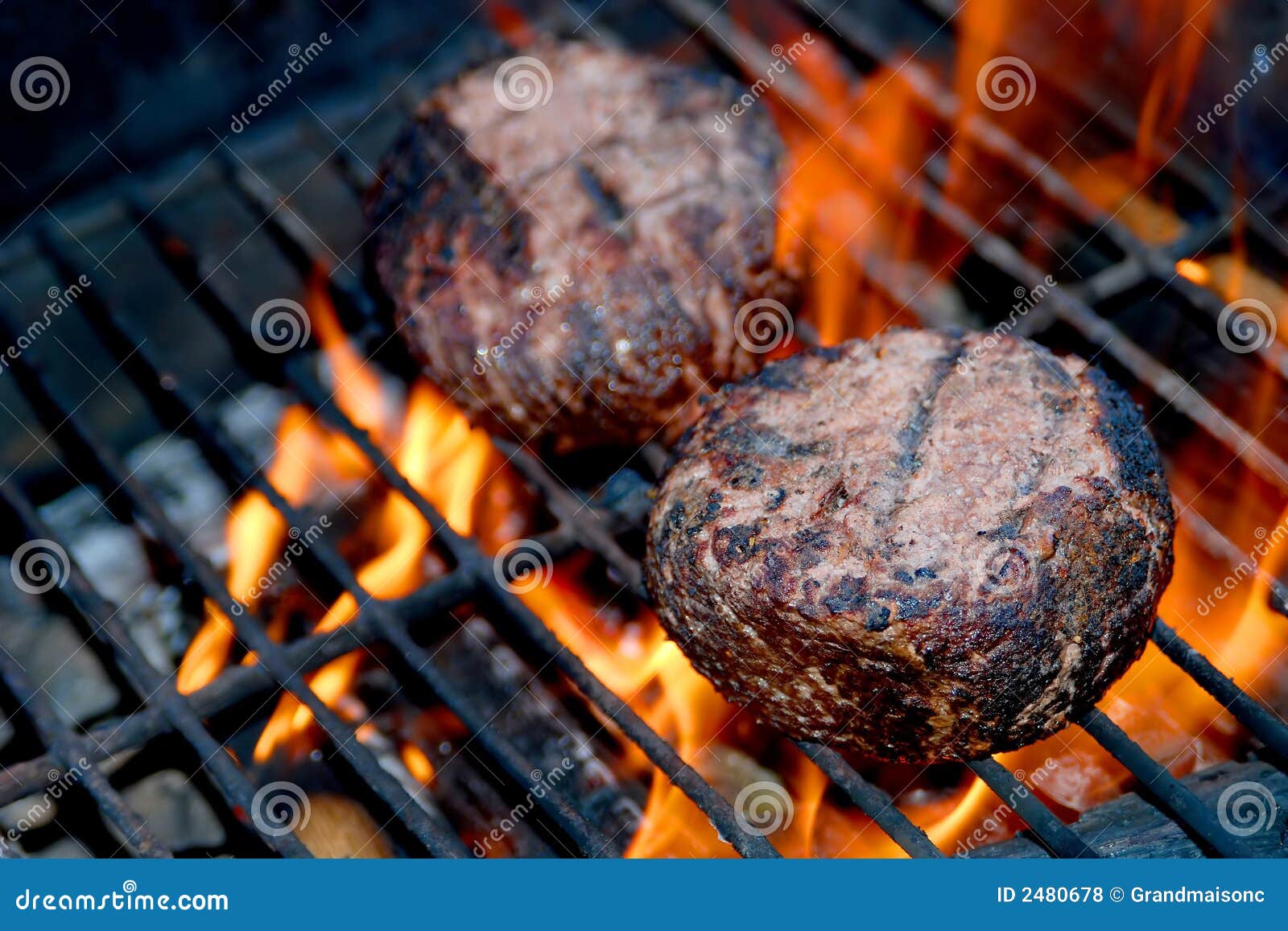 Raw Meat Patties On Assembly Line Royalty-Free Stock Image ...